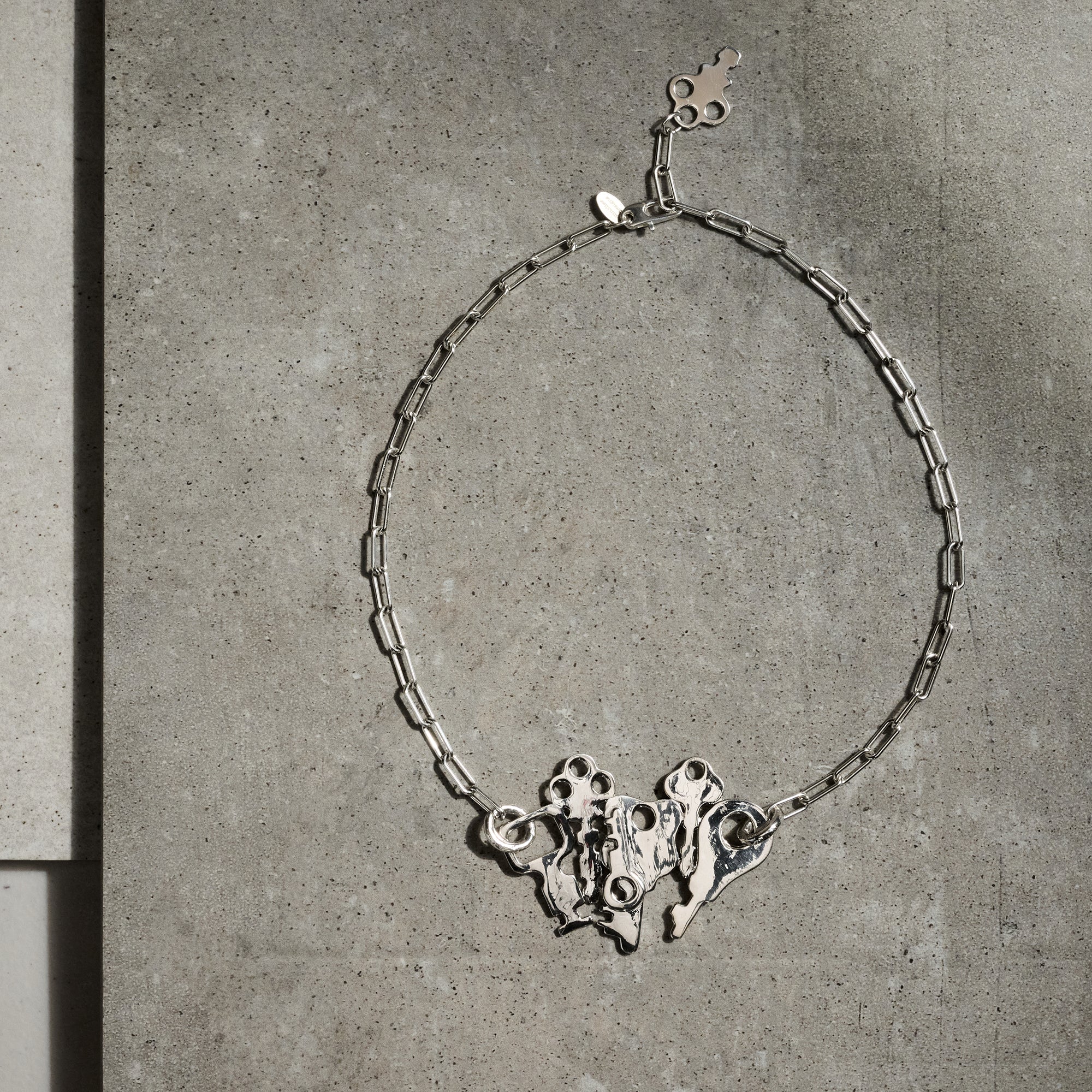 Silver Small Key Collage Necklace – Annalise Designs